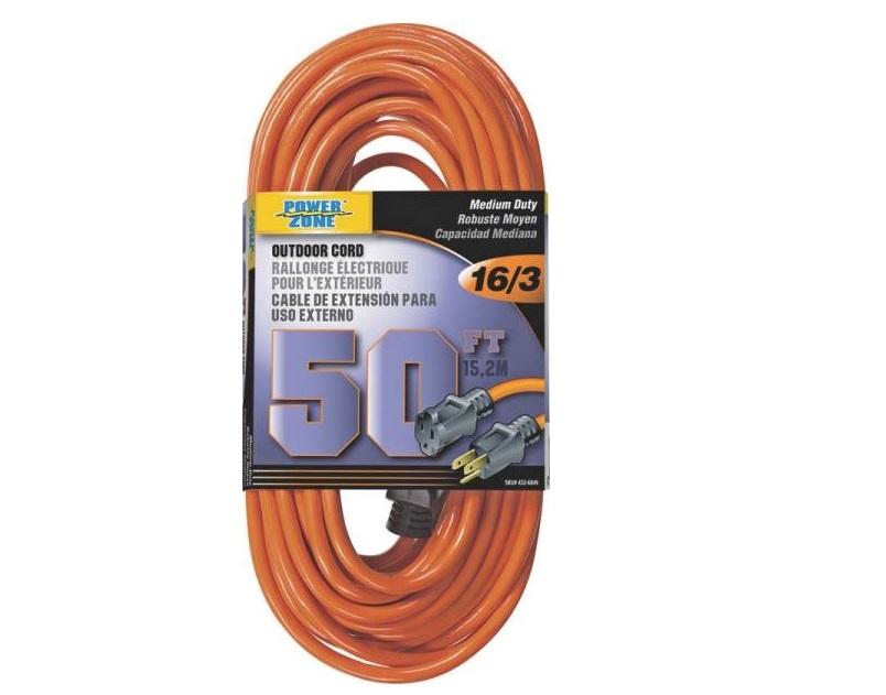 Power Zone Outdoor Extension Cord, 50' - Holbrook, NY - GTS Builders Supply